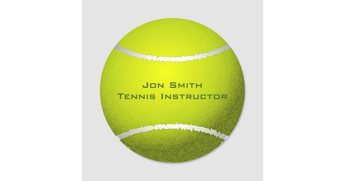 Tennis Ball Name Tag | Zazzle