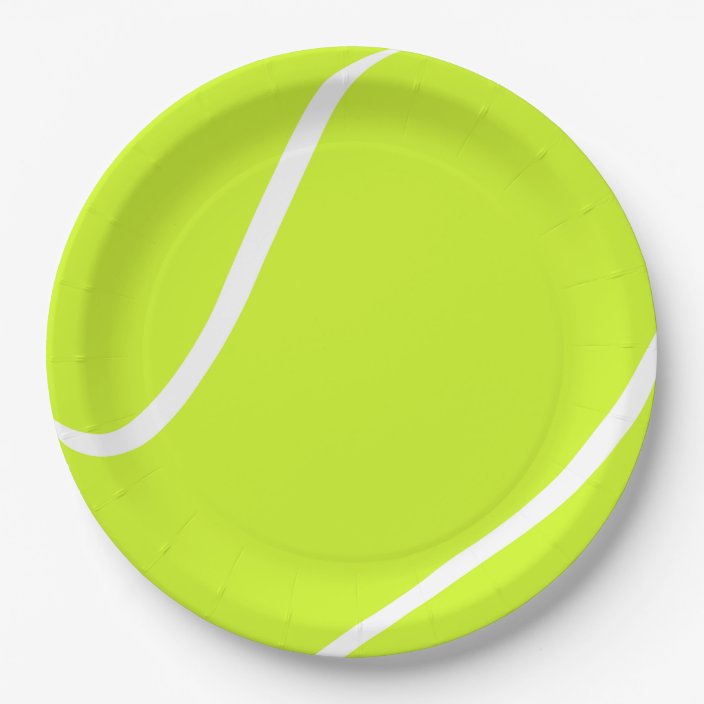Tennis Ball Paper Party Plates | Zazzle.com