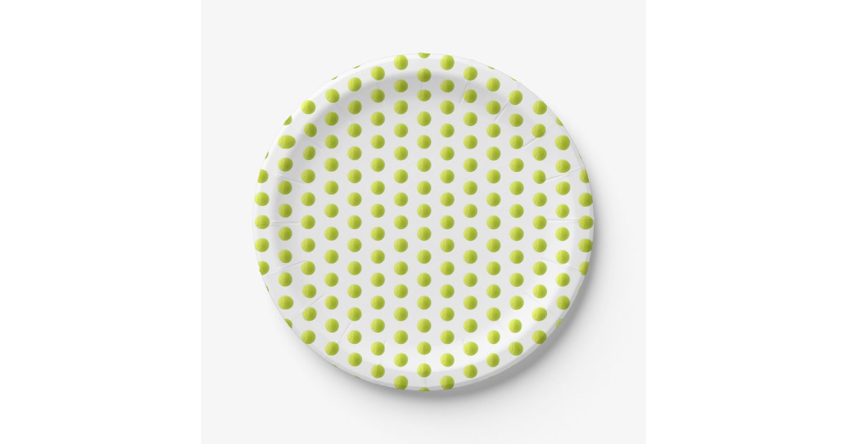 Tennis Ball Paper Plate | Zazzle