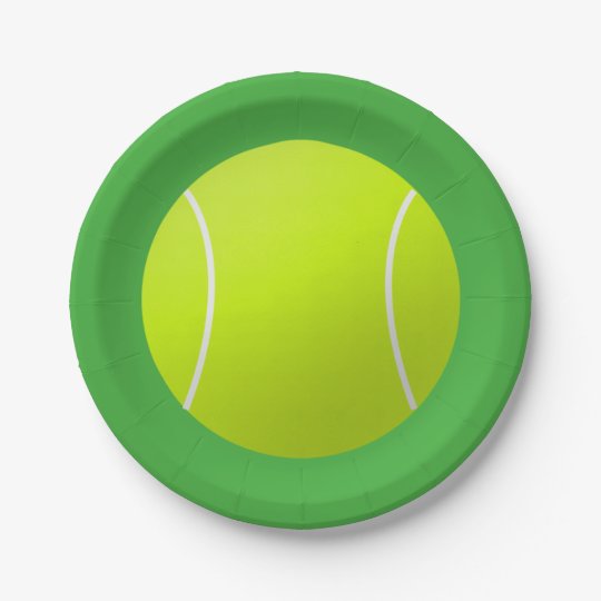 Tennis Ball Paper Plates | Zazzle.com
