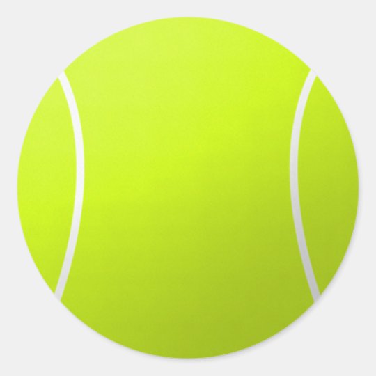 Tennis Ball Round Stickers for Decoration/Parties | Zazzle.com