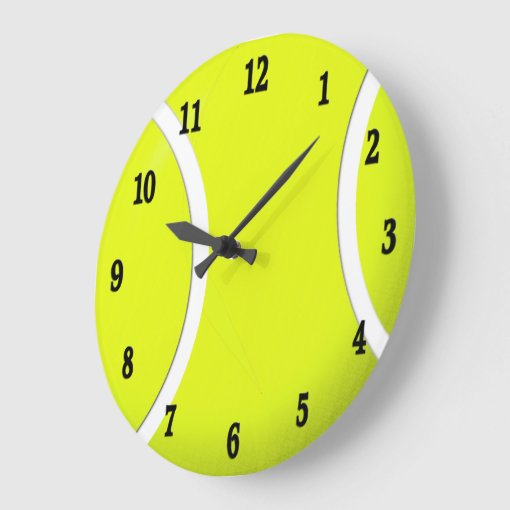 Tennis Ball Sport Wall Clock | Zazzle