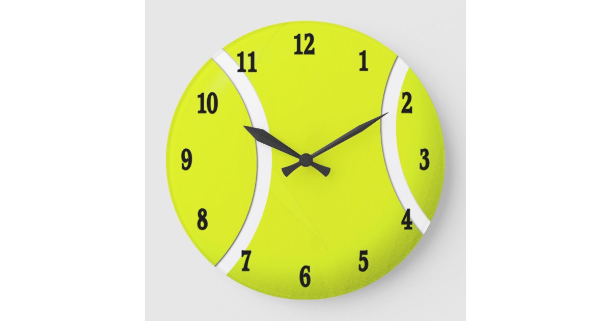 Tennis Ball Sport Wall Clock | Zazzle
