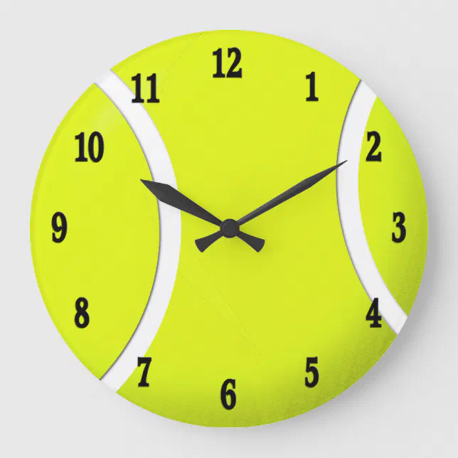 Tennis Ball Sport Wall Clock | Zazzle