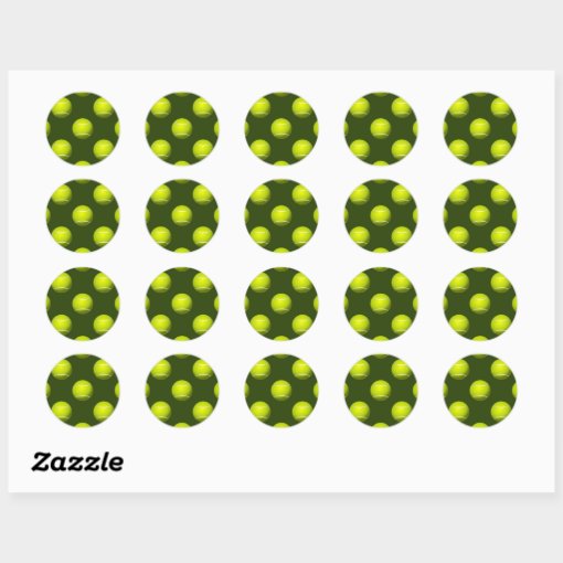 Tennis Ball Sports Classic Round Sticker | Zazzle
