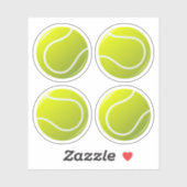 Tennis ball stickers | Zazzle
