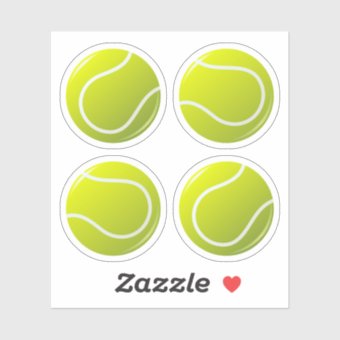 Tennis ball stickers | Zazzle