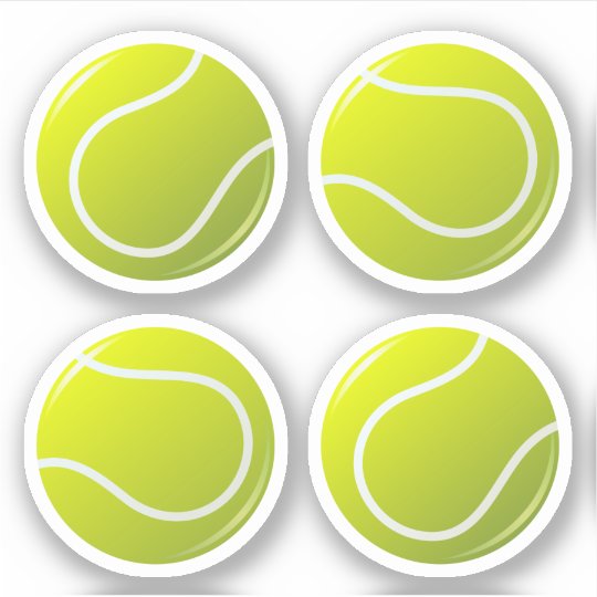 Tennis ball stickers | Zazzle.com