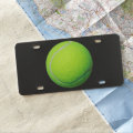 Tennis Ball Theme License Plate | Zazzle