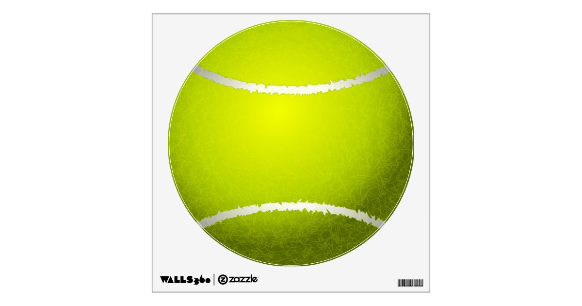 Tennis Ball Wall Decal | Zazzle