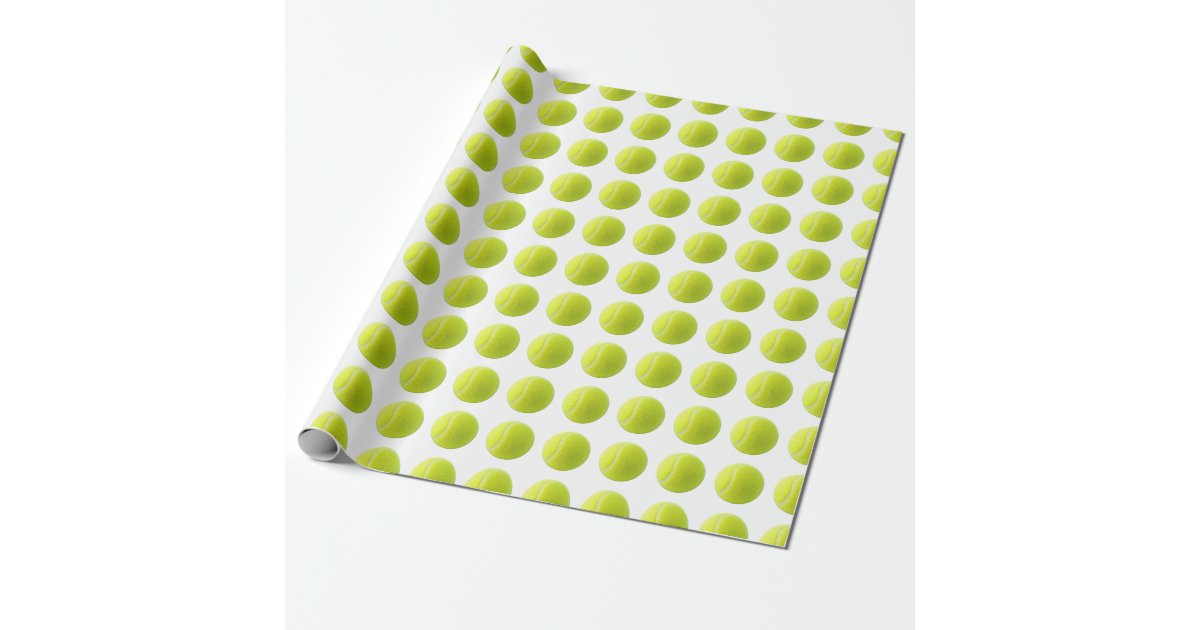 Tennis Ball Wrapping Paper | Zazzle