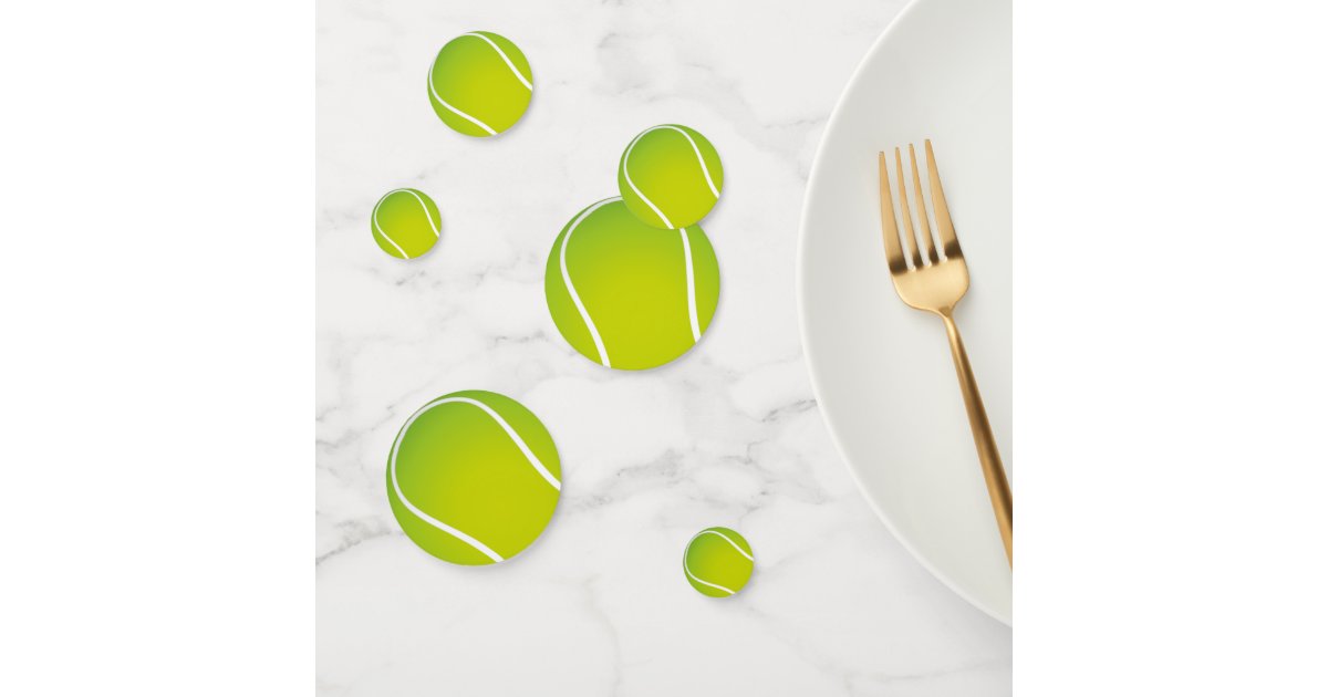 Tennis Balls Party Table Confetti | Zazzle