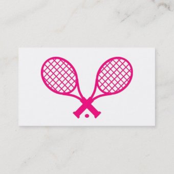 Tennis Business Card | Zazzle