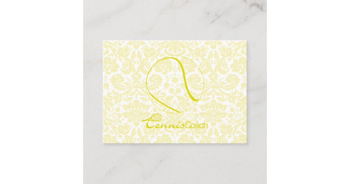 Tennis - Business Card | Zazzle