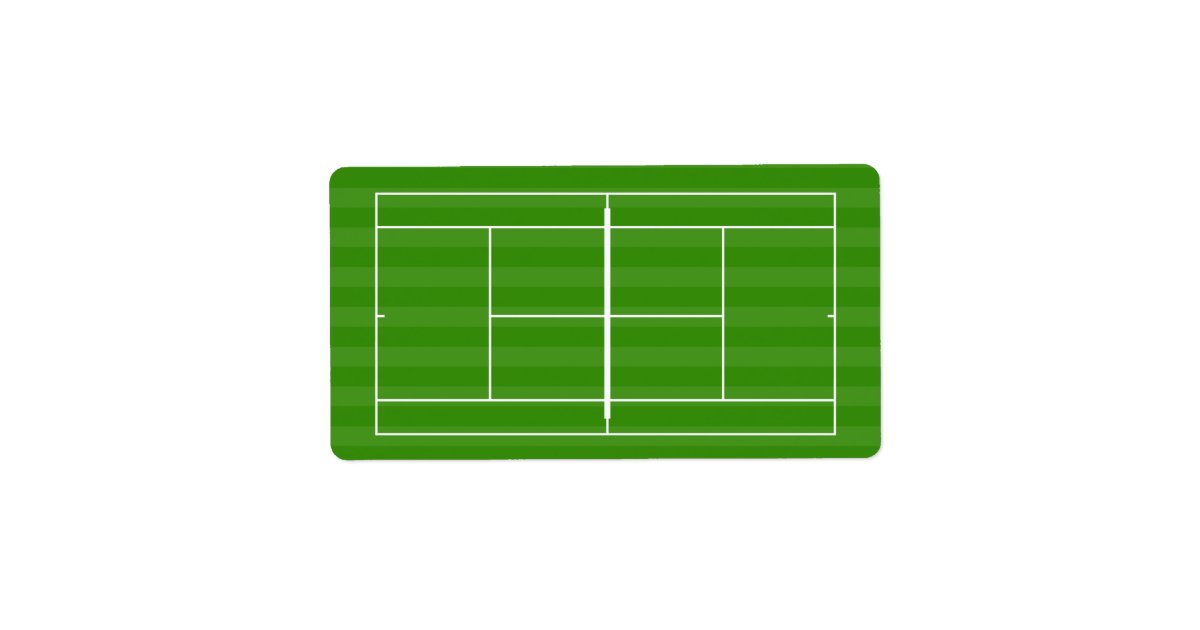 TENNIS COURT LINE MARKING LABEL | Zazzle