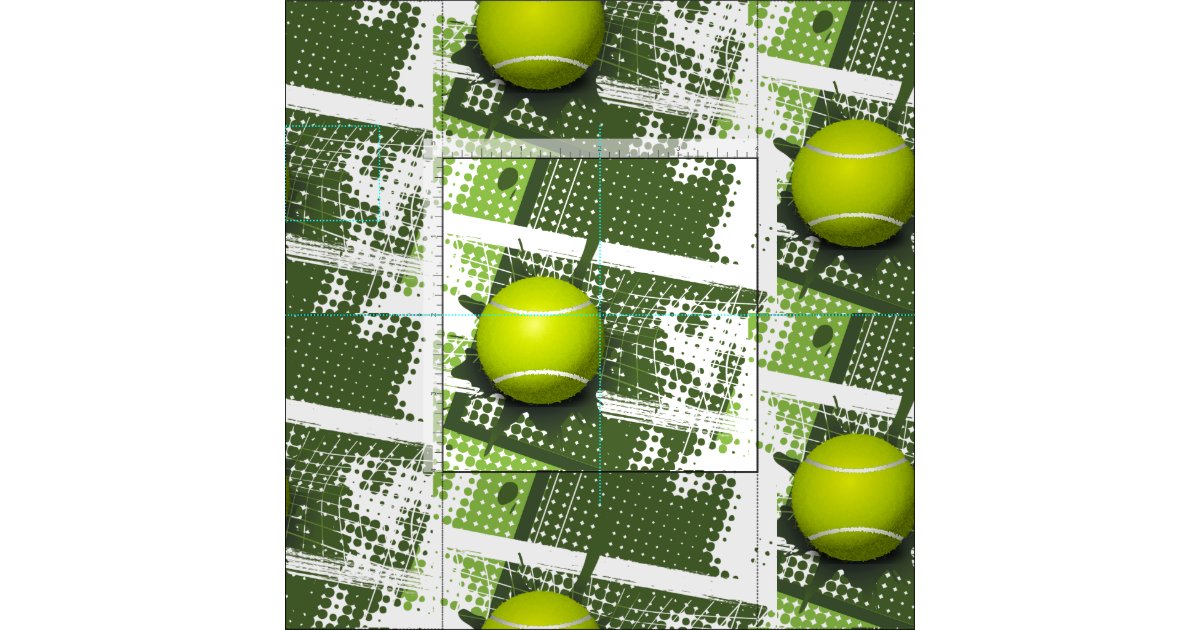 Tennis Design Fabric | Zazzle
