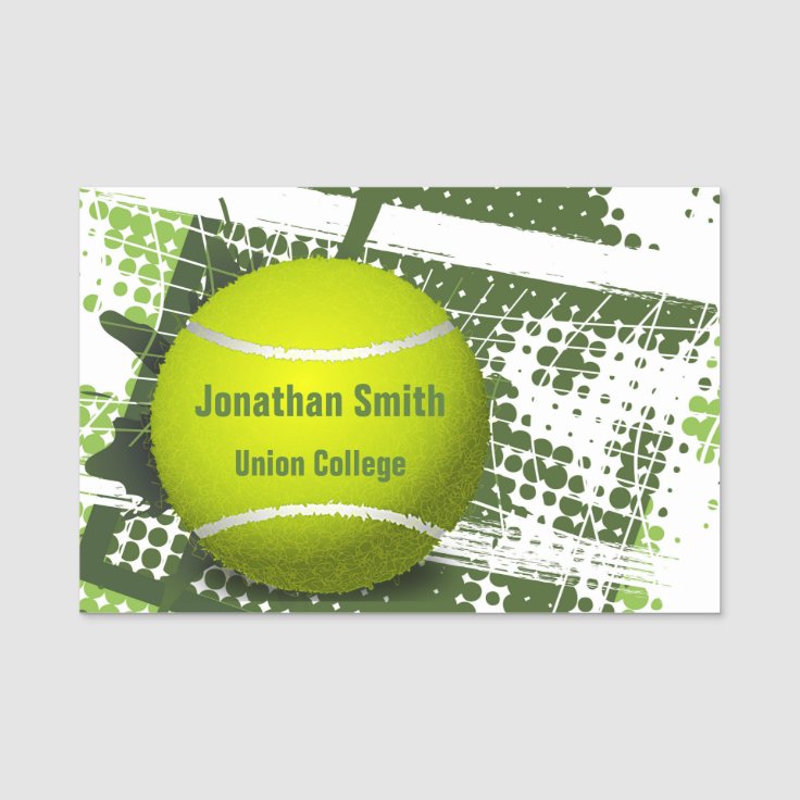 Tennis Design Name Tag | Zazzle
