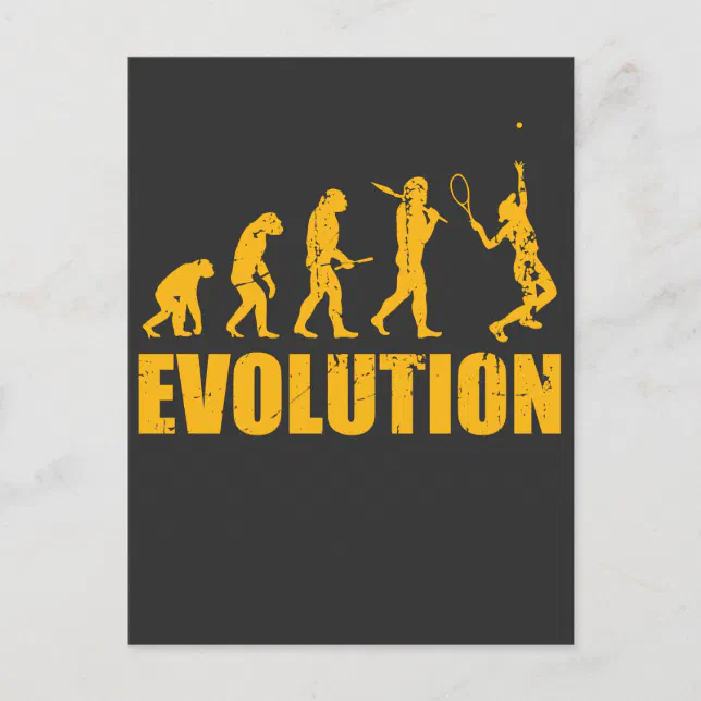 Tennis Evolution Gift Idea - Sport Hobby Postcard | Zazzle