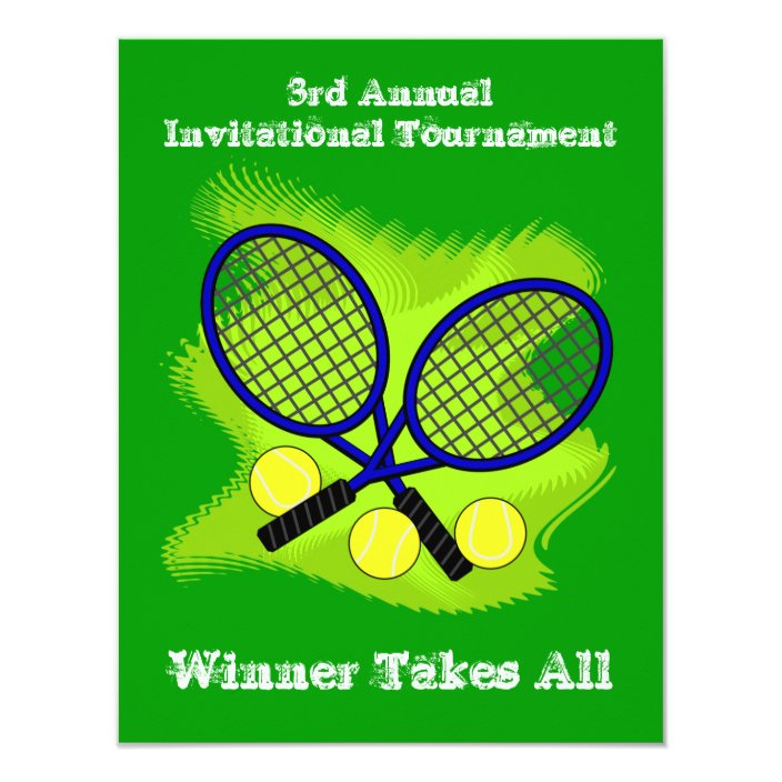 Tennis Invitations | Zazzle.com