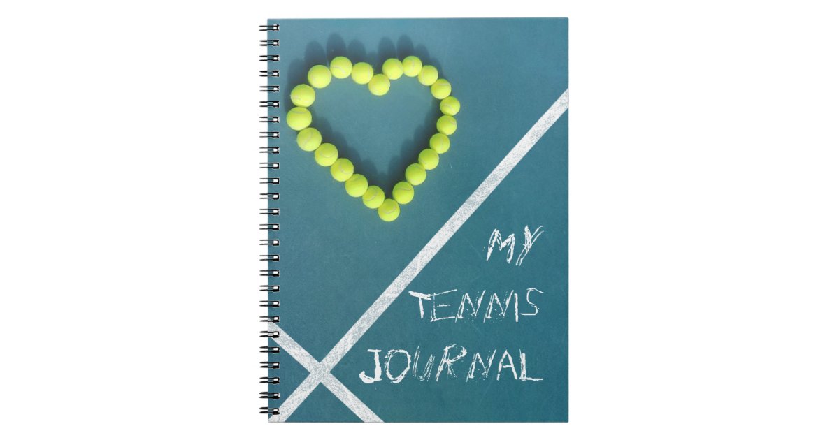 Tennis Journal personalized | Zazzle