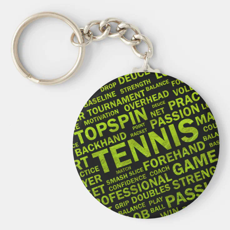 Tennis Keychain | Zazzle