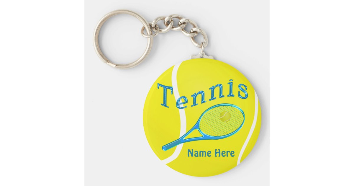 TENNIS KEYCHAINS Personalized Tennis Team Gifts | Zazzle.com