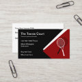 Tennis Lessons Appointment Business Cards Template | Zazzle