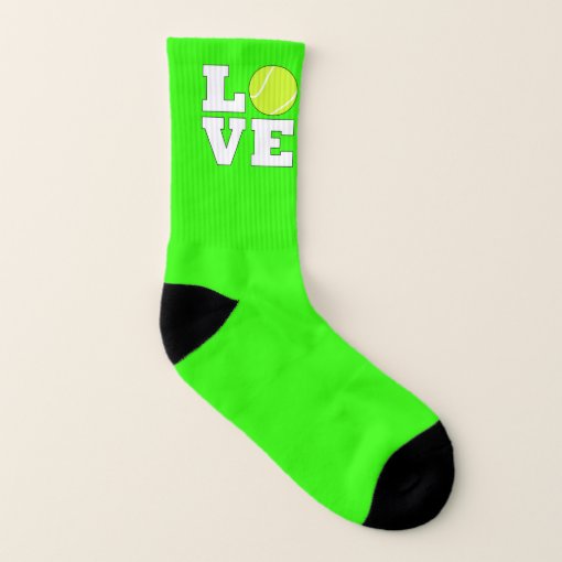 Tennis Love Custom Color Tennis Player Socks | Zazzle