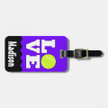 Tennis LOVE Custom Name & Color Tennis Racket Bag Luggage Tag | Zazzle