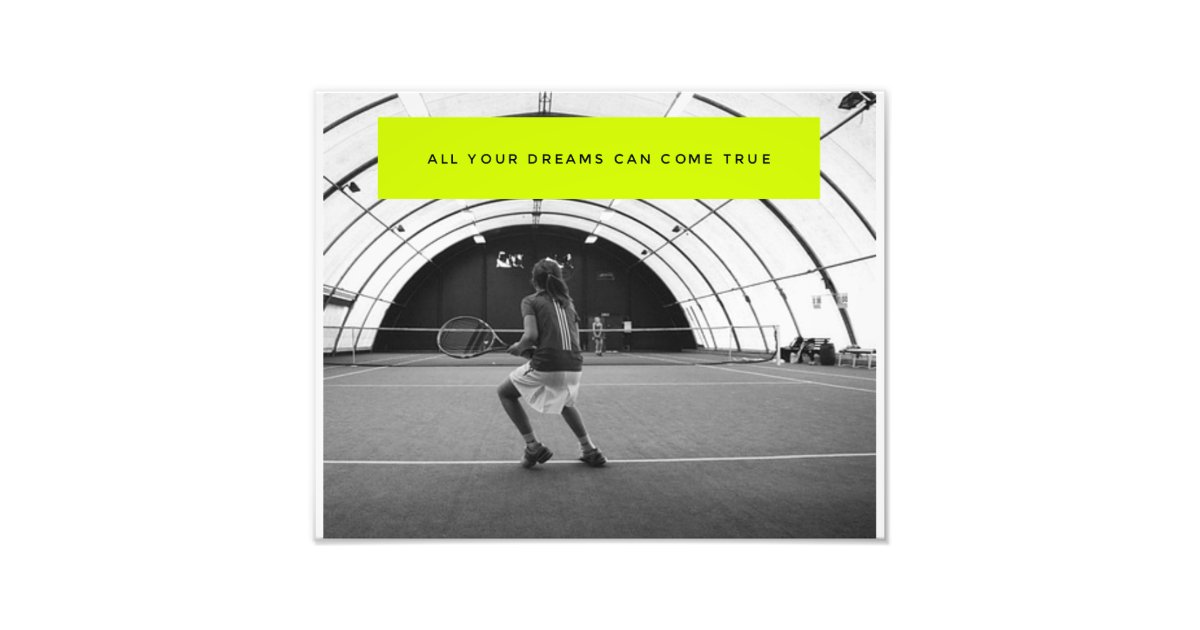 Tennis Motivational Poster - Inspiration | Zazzle