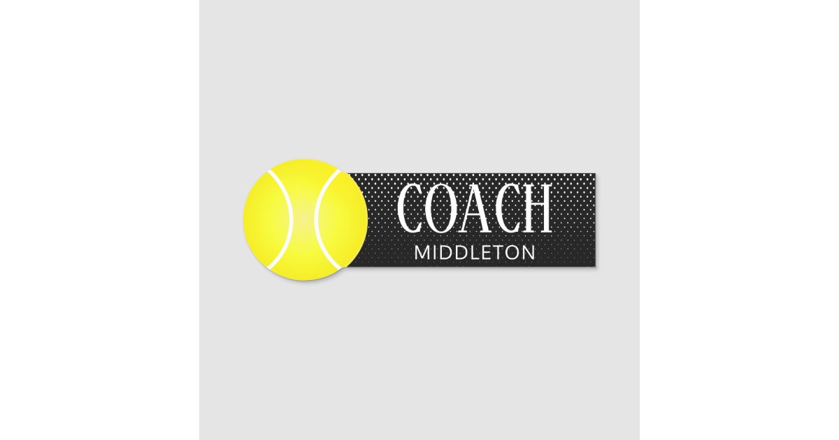 Tennis Name Tag | Zazzle