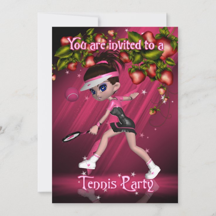 Tennis Party Invitation | Zazzle