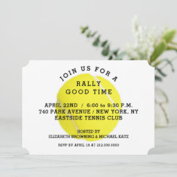 Tennis Party Invitation | Zazzle