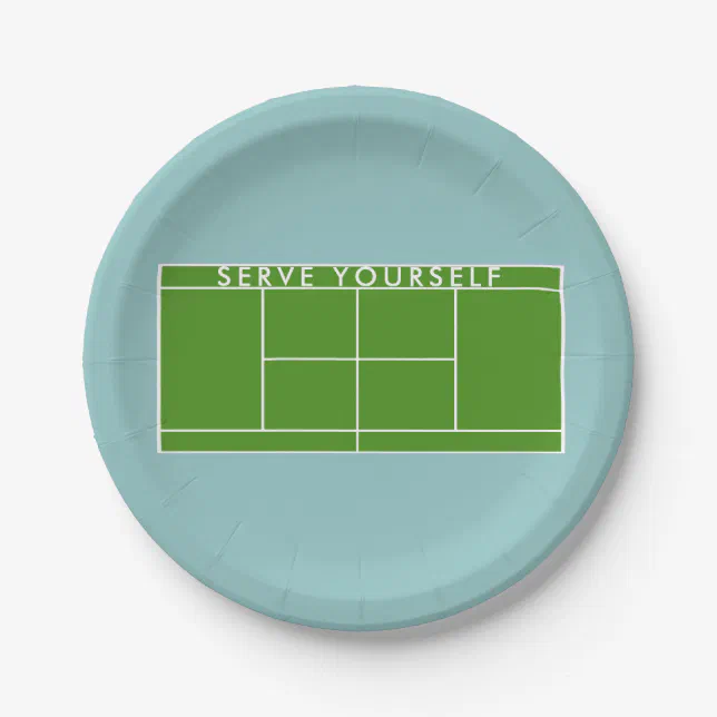 Tennis Party Paper Plates | Zazzle