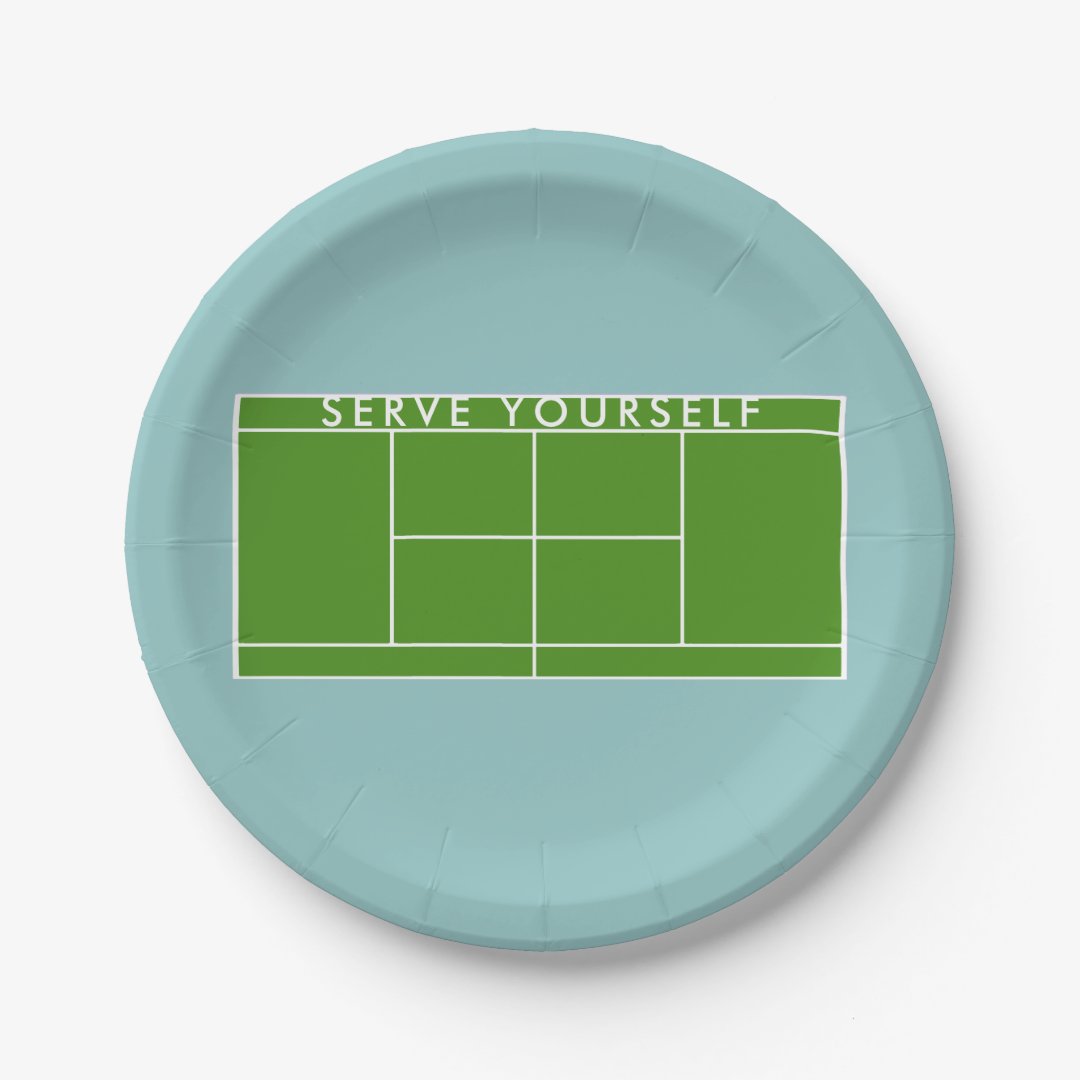 Tennis Party Paper Plates | Zazzle
