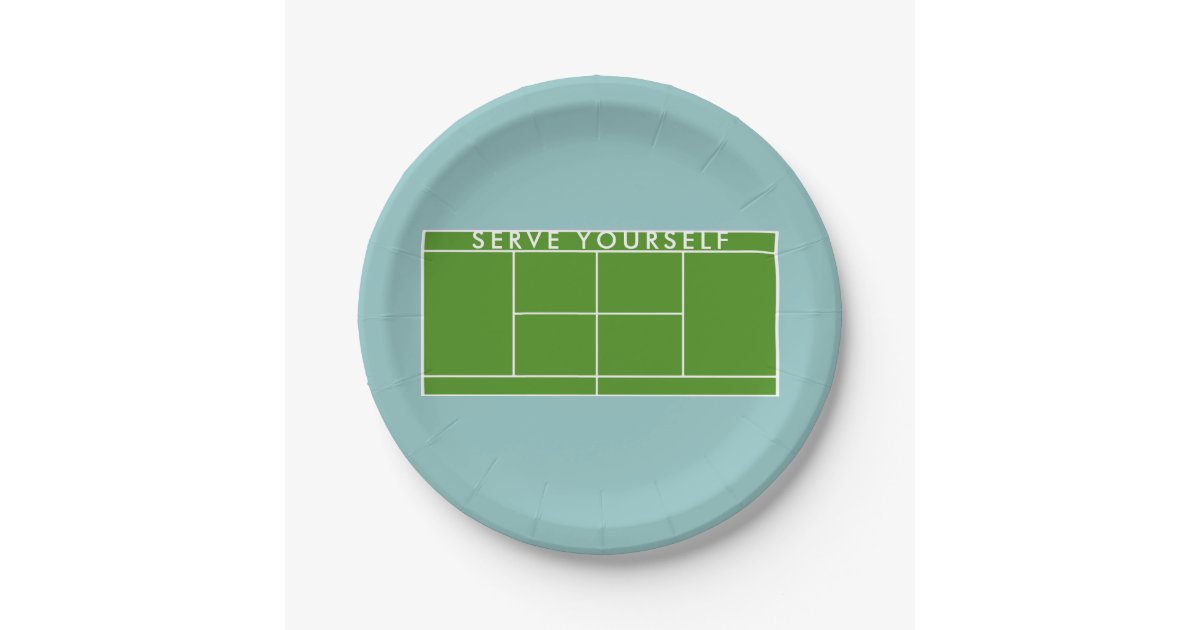 Tennis Party Paper Plates | Zazzle