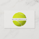 Tennis coach business card with racket, blue green | Zazzle.com