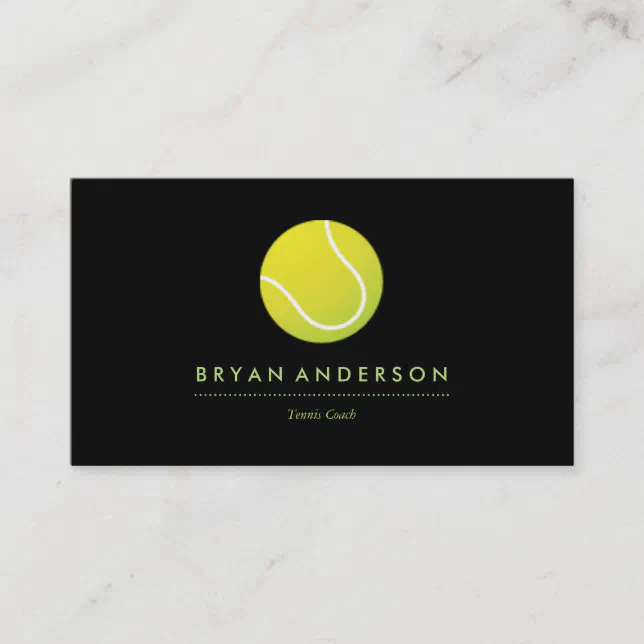 Tennis - Personal Business Card | Zazzle