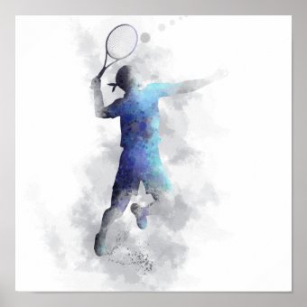 TENNIS PLAYER - Poster | Zazzle