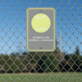 Tennis Players and Coaches Gray Reserved Parking Metal Sign | Zazzle