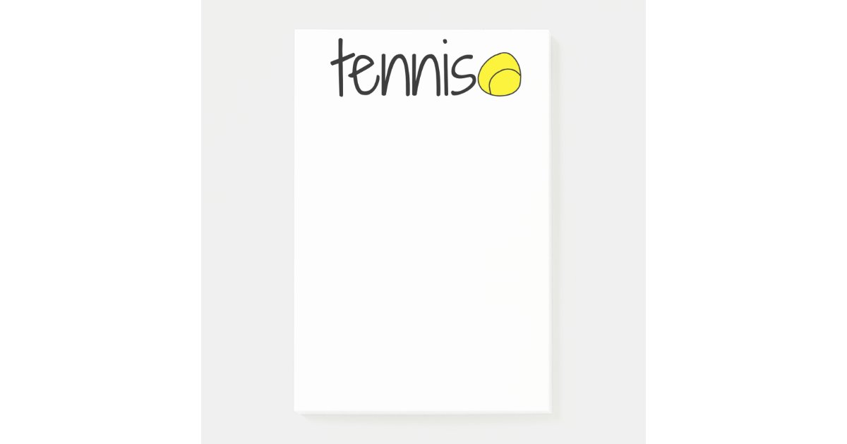 Tennis Post It Notes | Zazzle