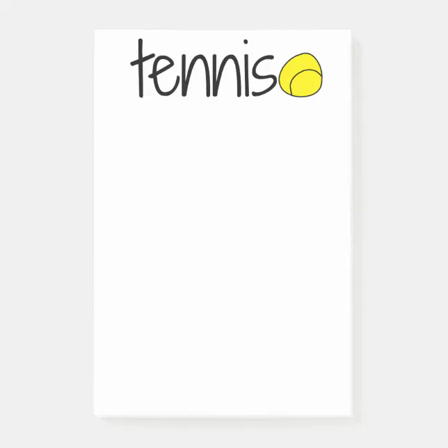 Tennis Post It Notes | Zazzle