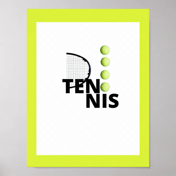 TENNIS POSTER | Zazzle