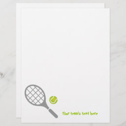 Tennis racket and ball custom flyer | Zazzle