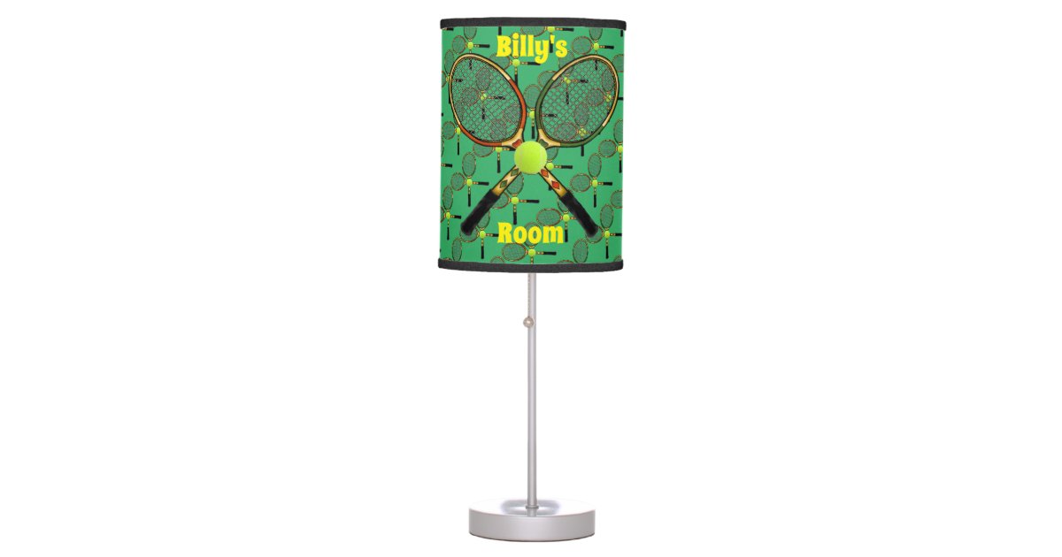 Tennis Racket and Ball Lamp | Zazzle