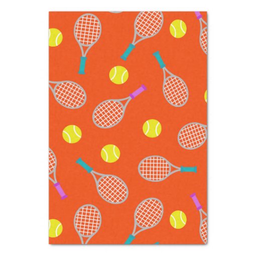 Tennis racket ball pattern party tissue themed tissue paper | Zazzle