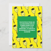 Tennis Racket Graduation Party Invitation | Zazzle