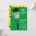 Tennis Racket Graduation Party Invitation | Zazzle