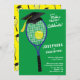 Tennis Racket Graduation Party Invitation | Zazzle