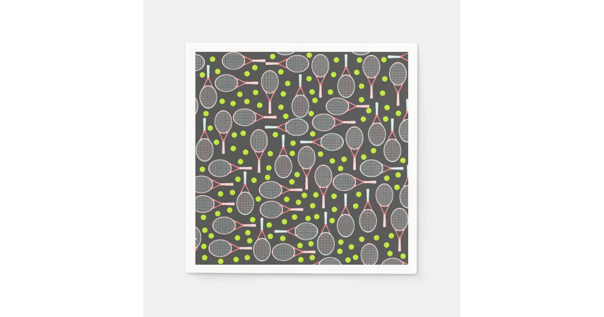 Tennis Racket Paper Napkins | Zazzle